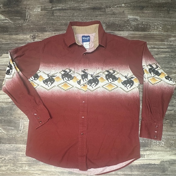 Wrangler | Shirts | Wrangler Western Shirt Mens Xl Guc | Poshmark